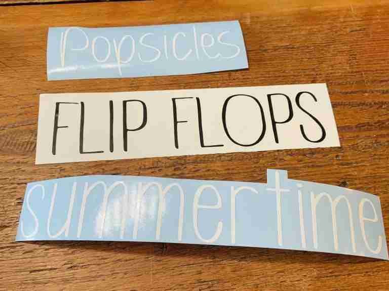 Easy DIY Summer Word Blocks - Word & Home DIY Summer Word Blocks