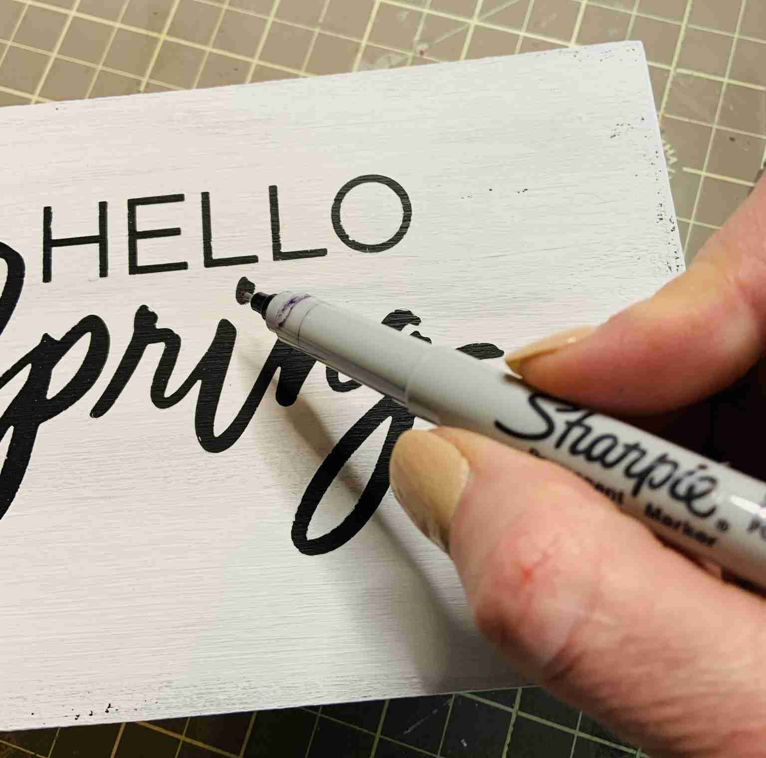 How to Make A Farmhouse Sign - No Cutting Machine Required - Word & Home