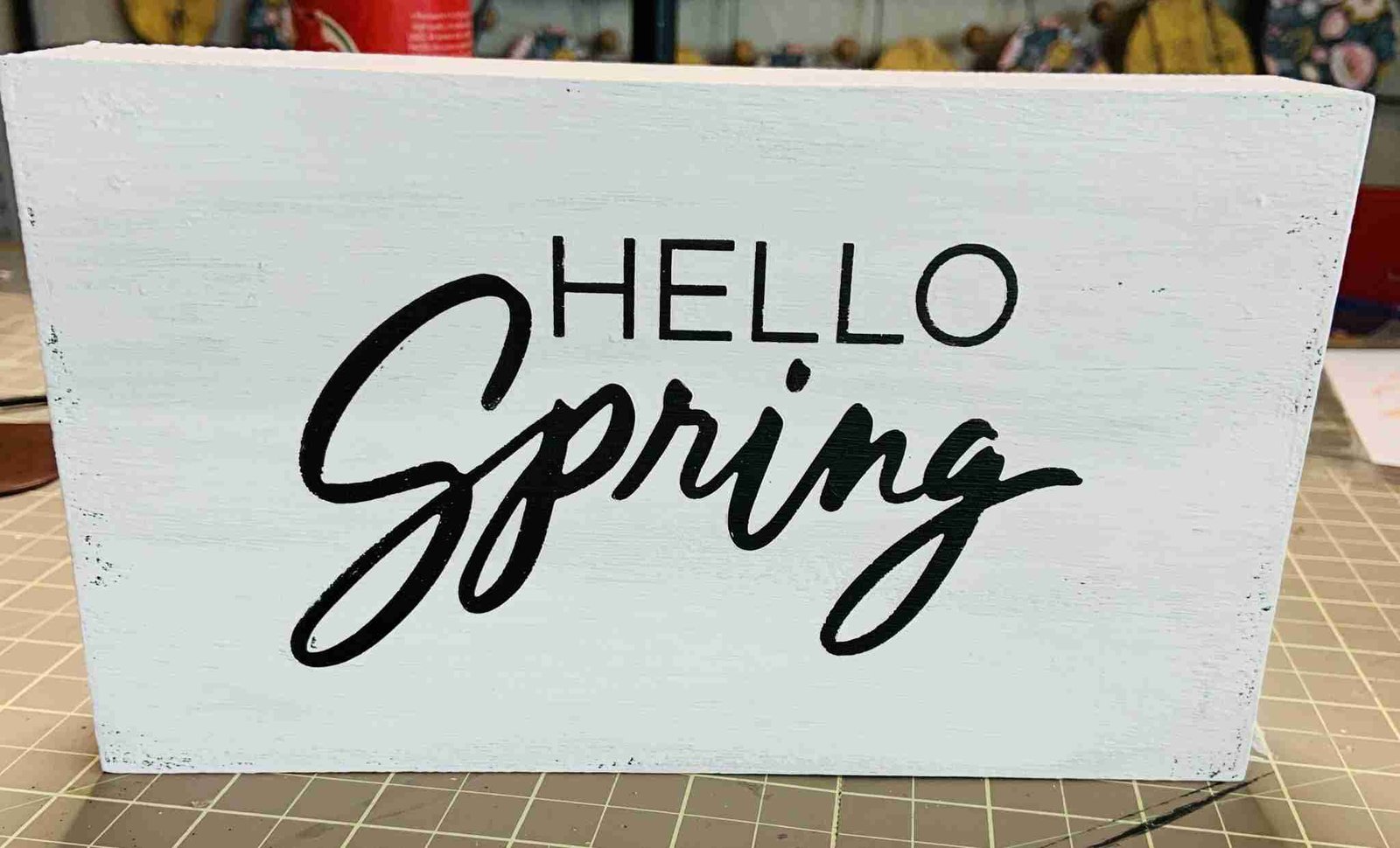 How to Make A Farmhouse Sign - No Cutting Machine Required - Word & Home