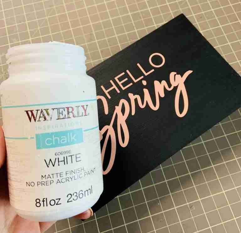 How to Make A Farmhouse Sign - No Cutting Machine Required - Word & Home