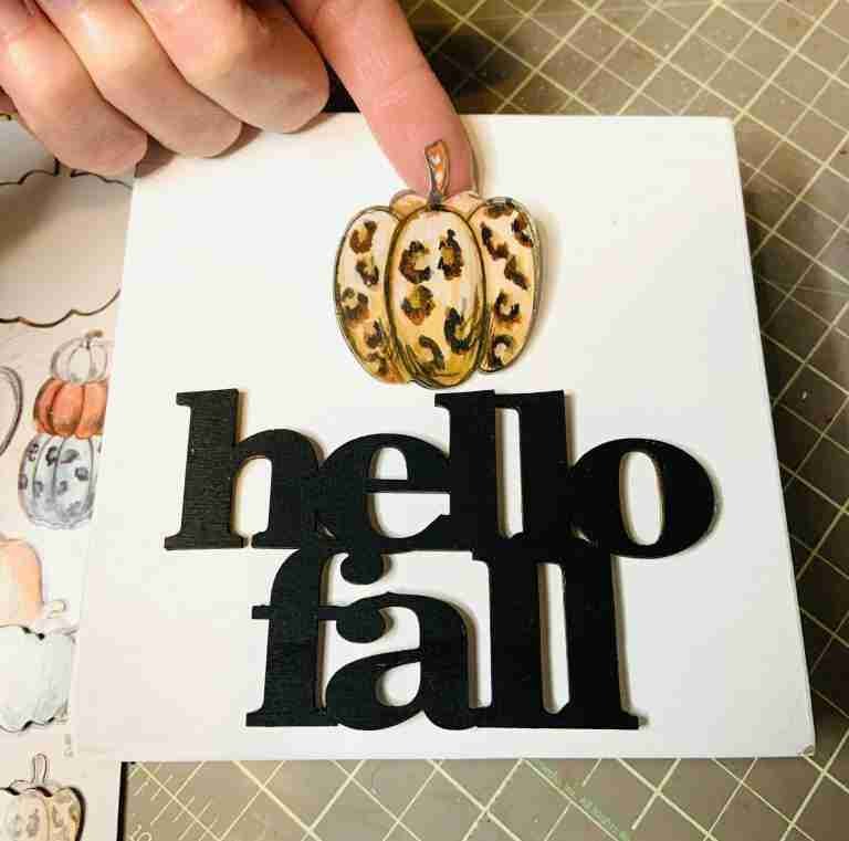 Easy and Inexpensive DIY Dollar Tree Fall Sign - Word & Home
