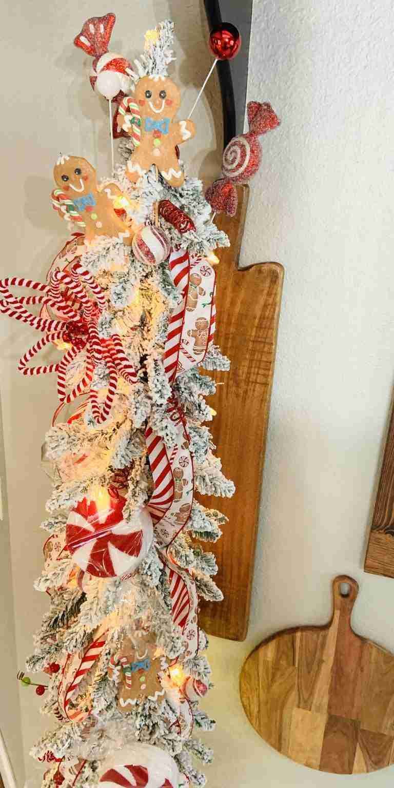 Peppermint and Gingerbread Themed Christmas Tree for the Kitchen - Word ...