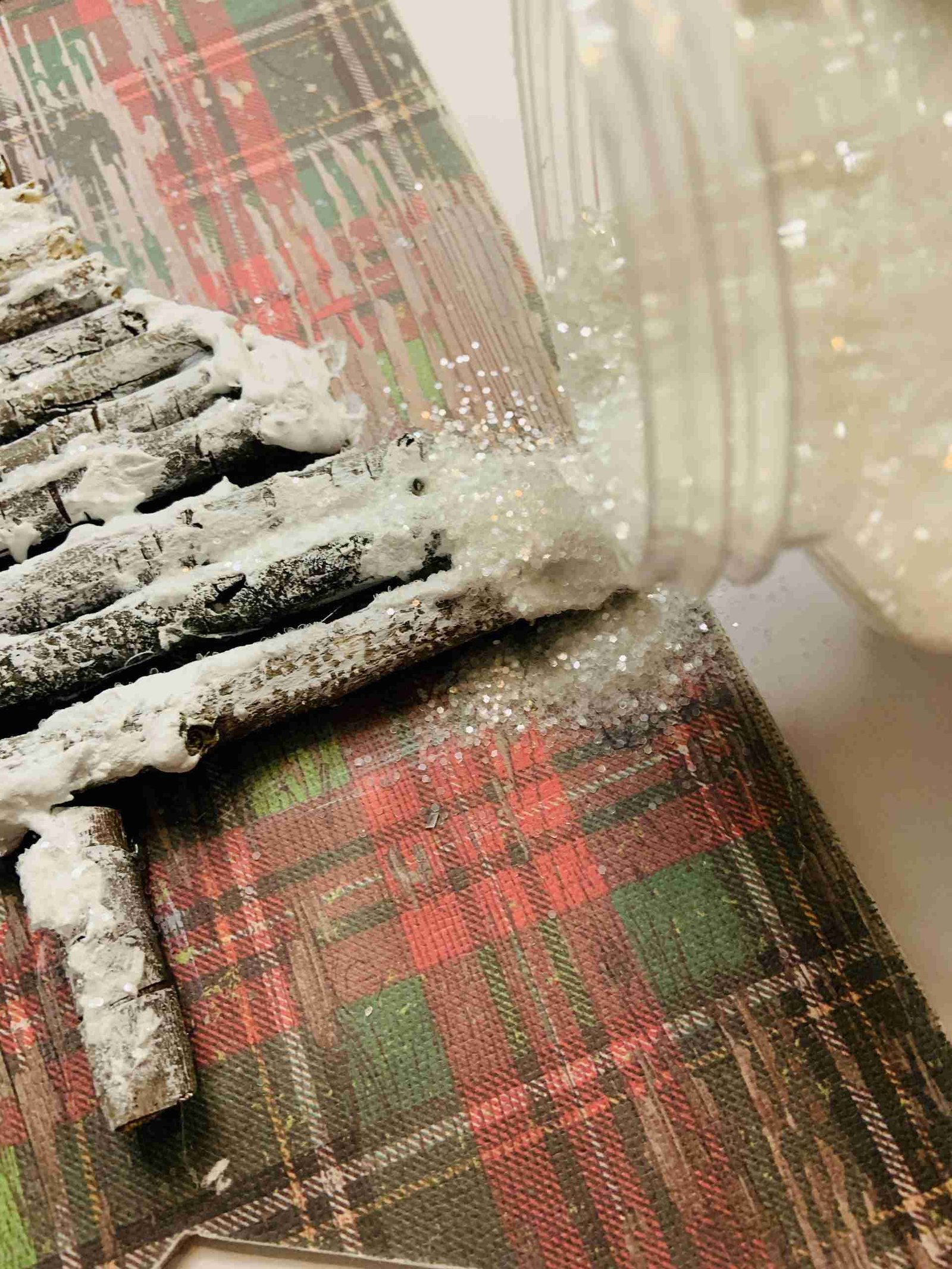 Easy DIY Rustic Christmas Tree with Sparkle - Word & Home