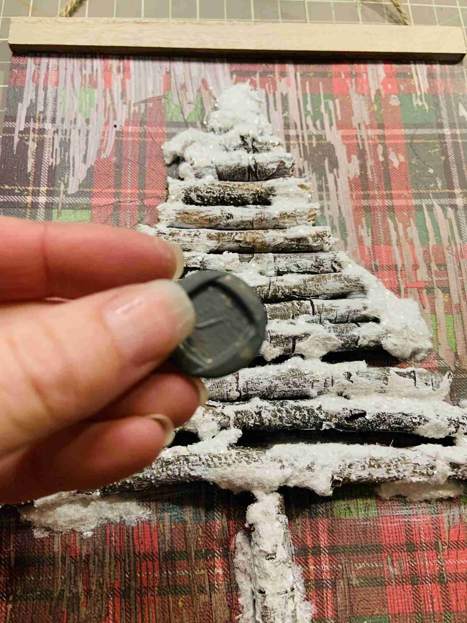 Easy DIY Rustic Christmas Tree with Sparkle - Word & Home