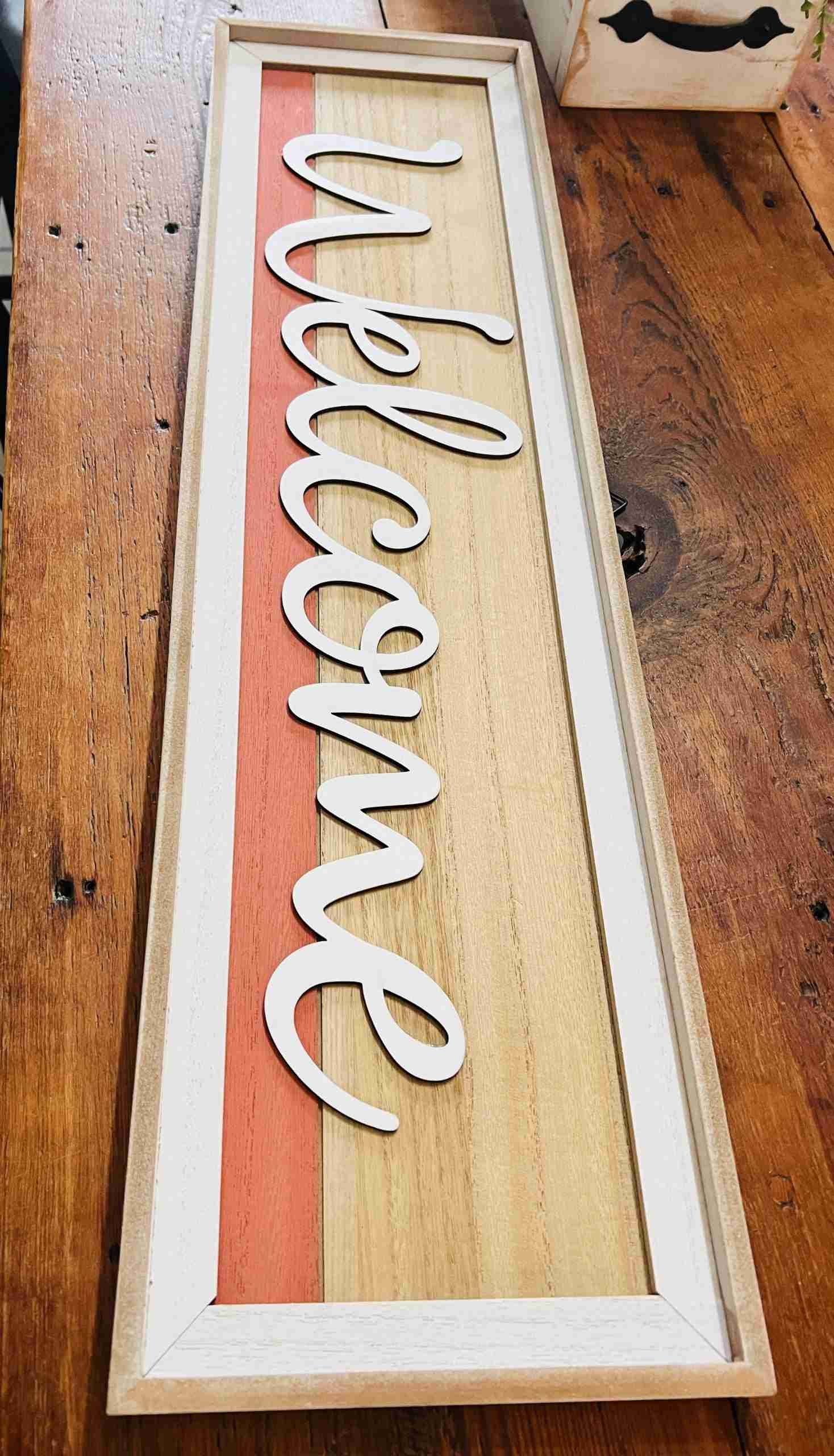 An Easy Clearance Sign Makeover - Word & Home