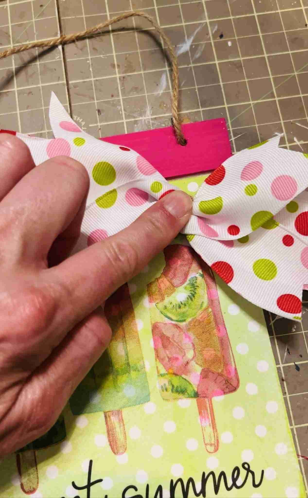 Easy Dollar Tree Decoupaged Summer Sign - Word & Home