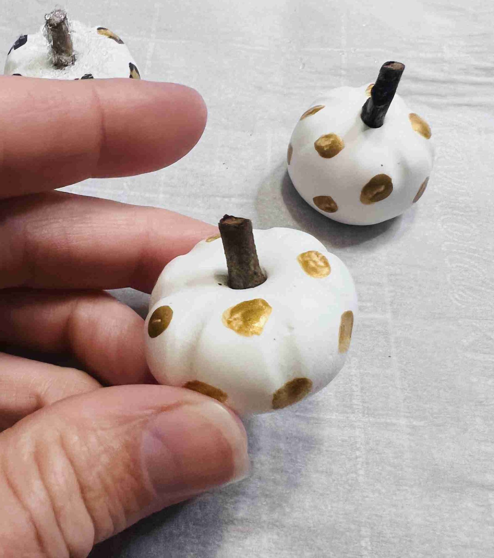 DIY Fall Mini Pumpkins with Easy Leopard Print - Word & Home