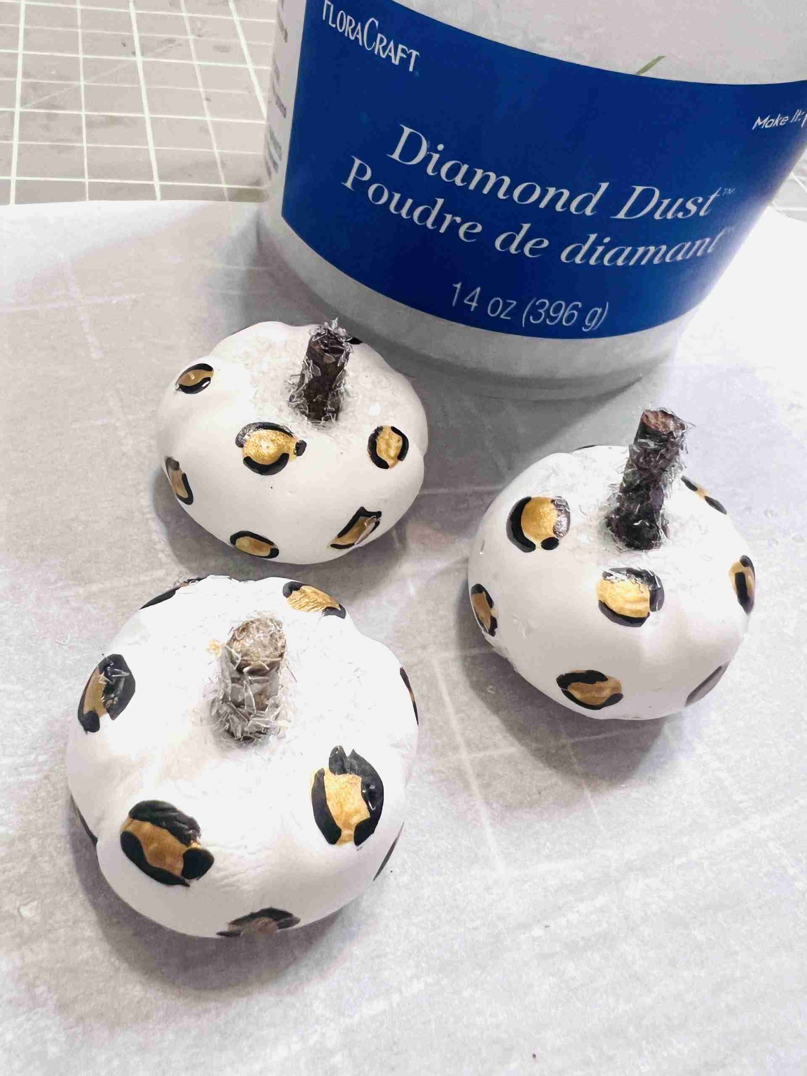 DIY Fall Mini Pumpkins with Easy Leopard Print - Word & Home