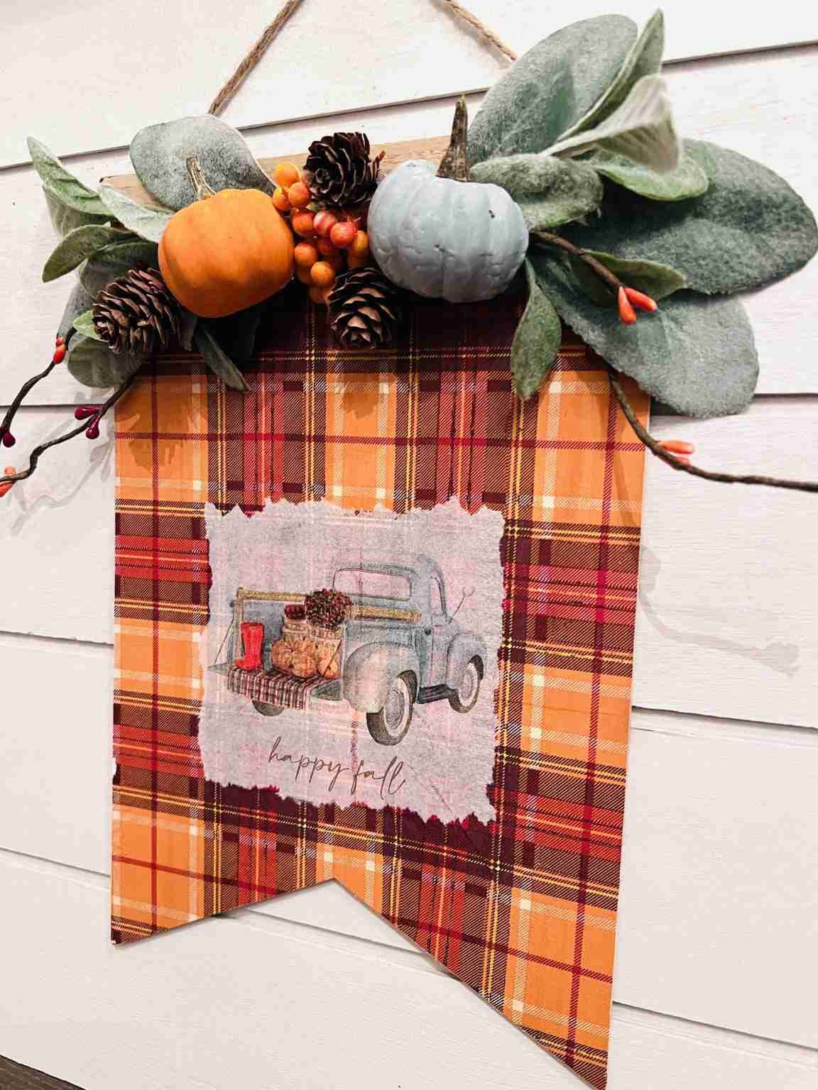 Dollar Tree Fall Decor DIY - Word & Home