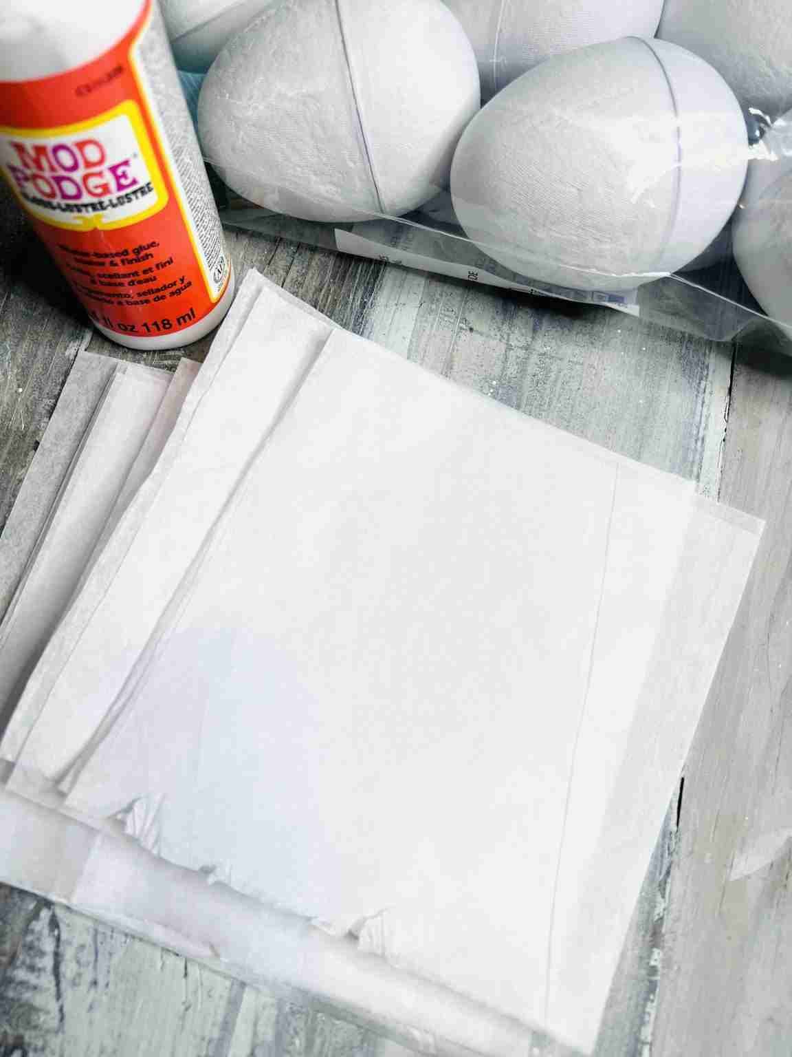 How to Create Textured Tissue Paper Eggs - Word & Home
