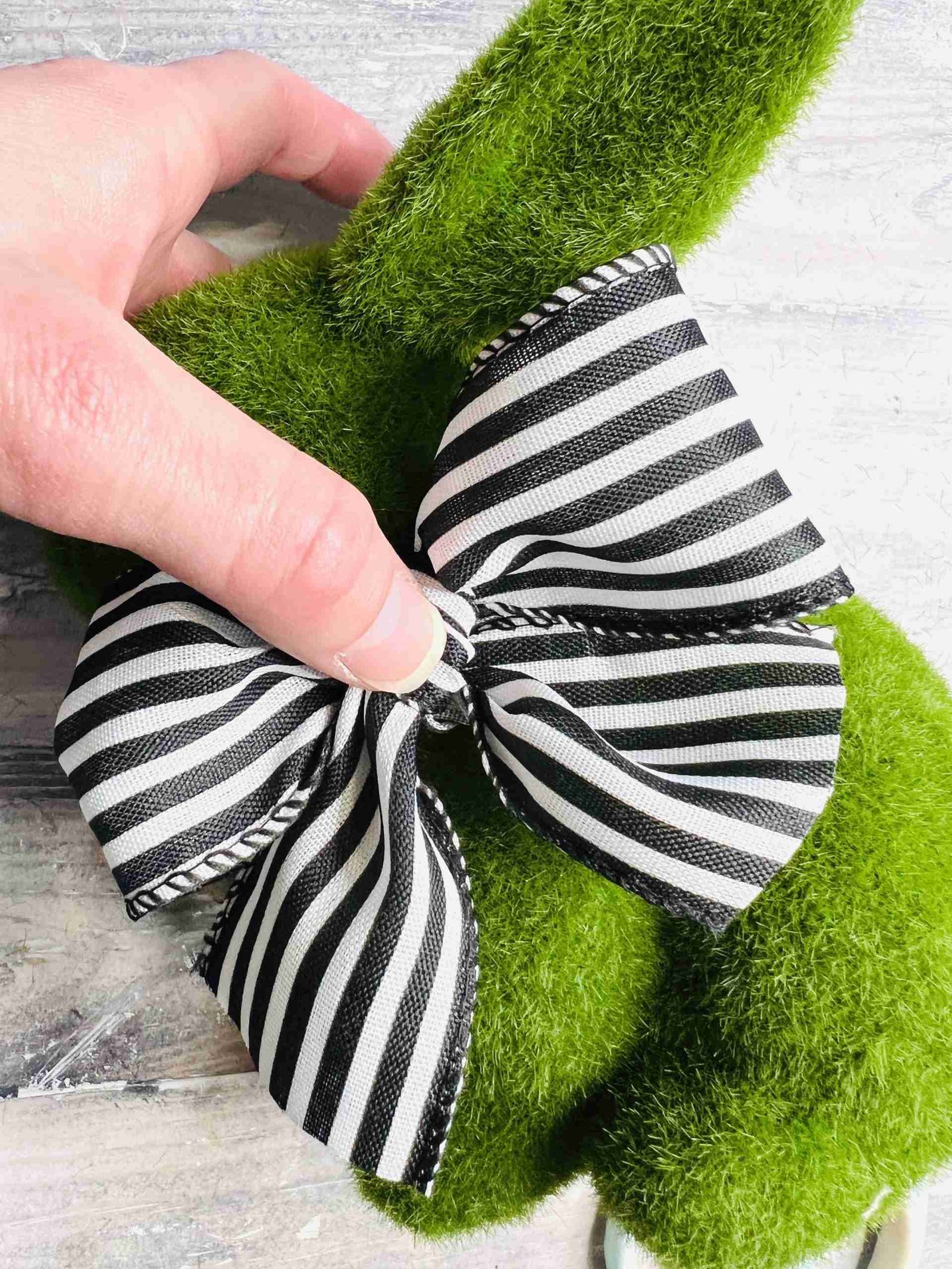 Easy Flocked Dollar Tree Spring Bunny - Word & Home