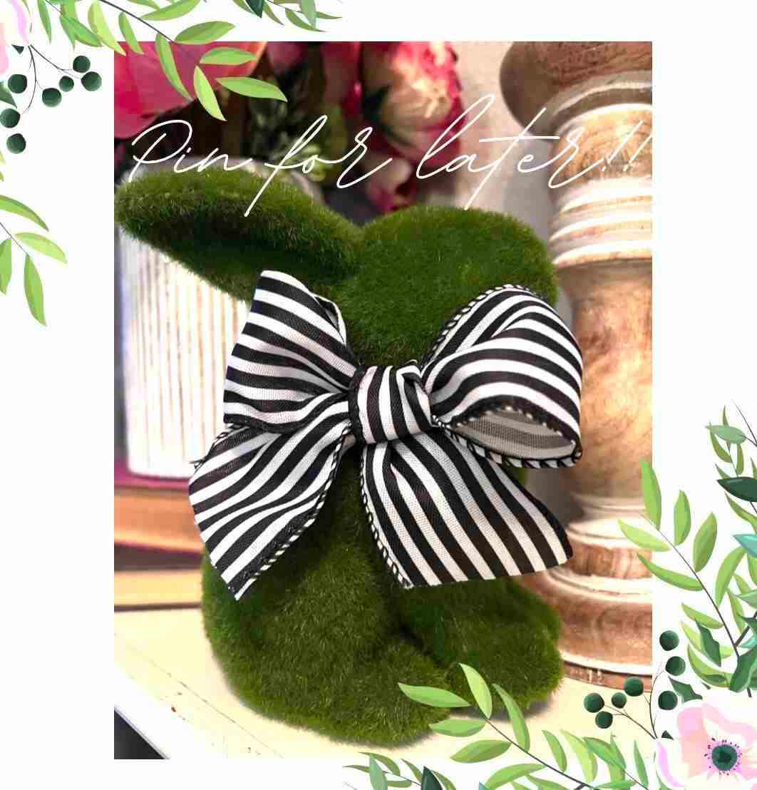 Easy Flocked Dollar Tree Spring Bunny - Word & Home