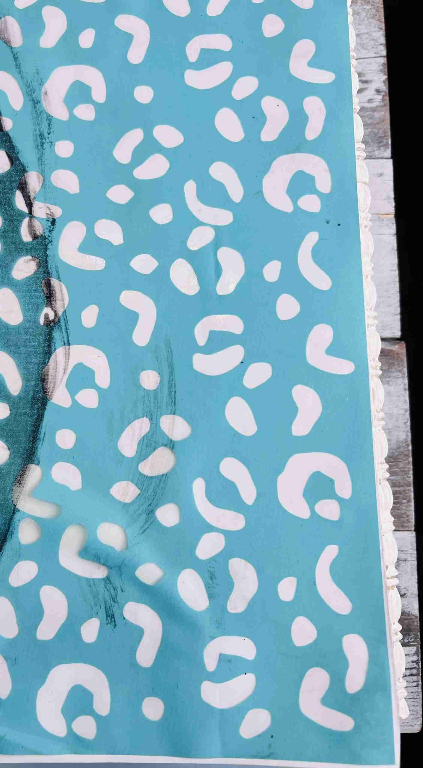DIY Dollar Tree Wood Riser with Leopard Print - Word & Home