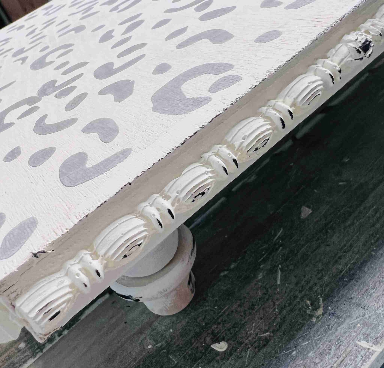 DIY Dollar Tree Wood Riser with Leopard Print - Word & Home