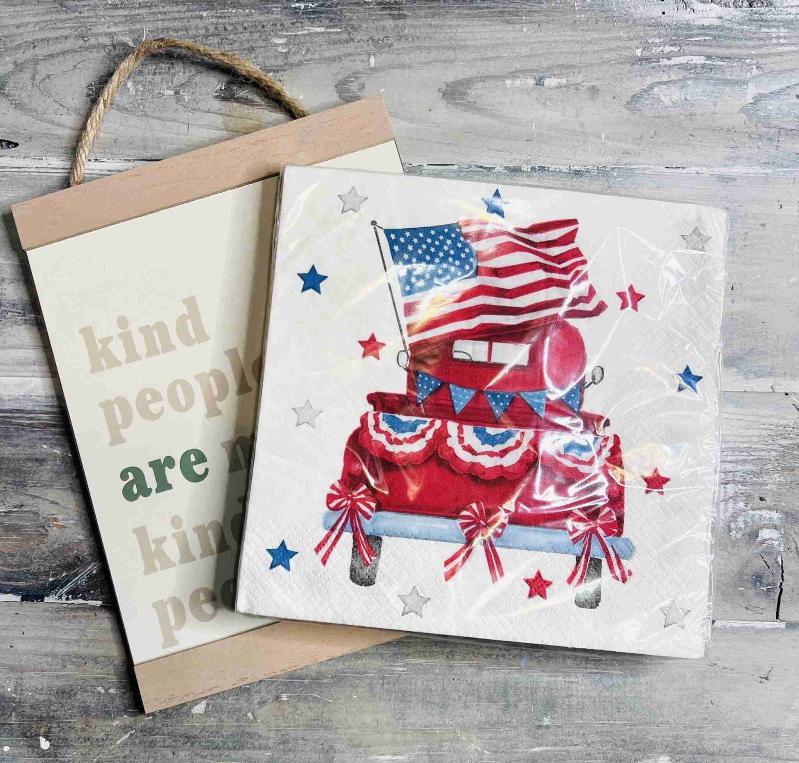 Dollar General DIY Patriotic Sign - Word & Home