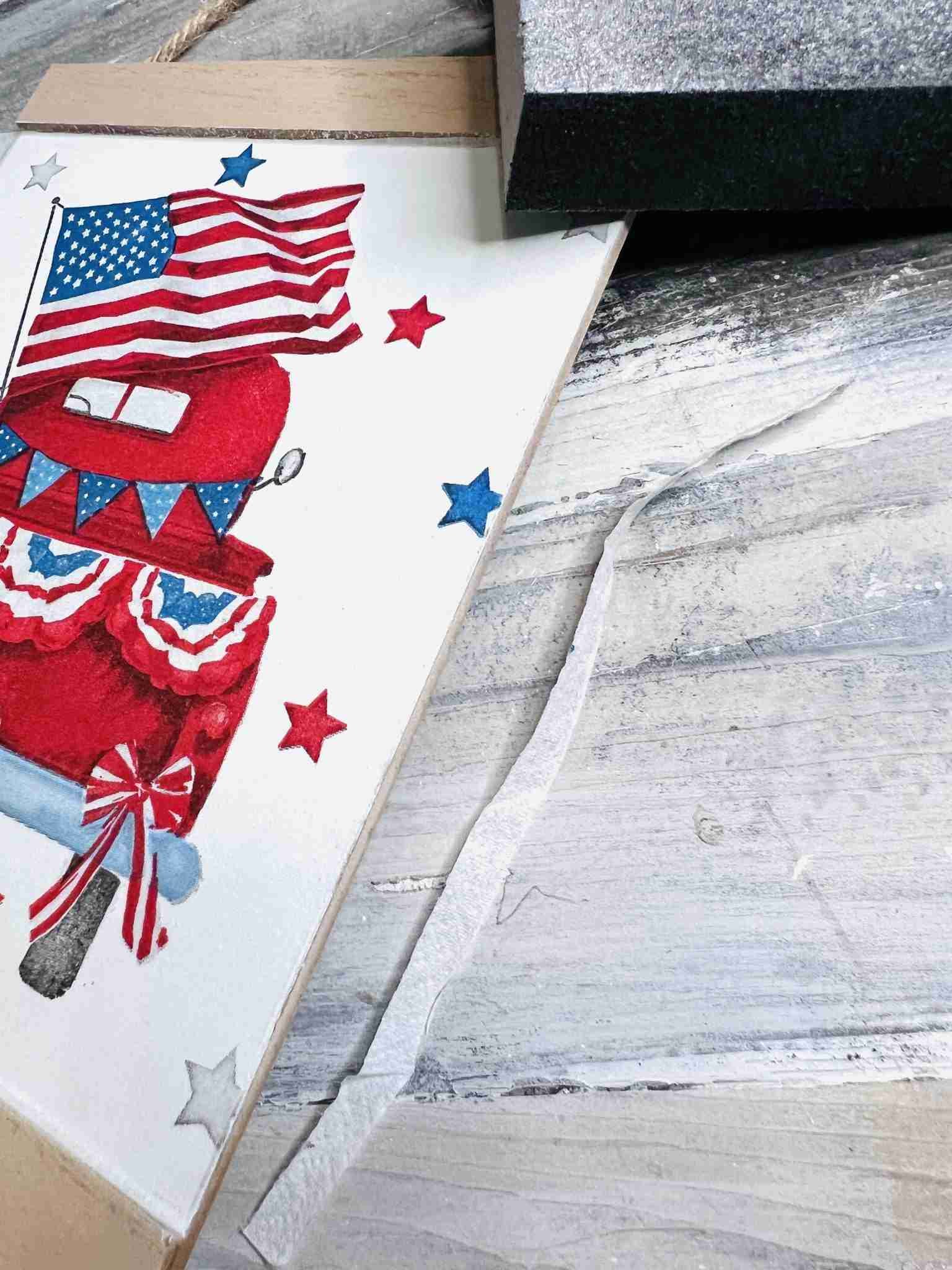 Dollar General DIY Patriotic Sign - Word & Home