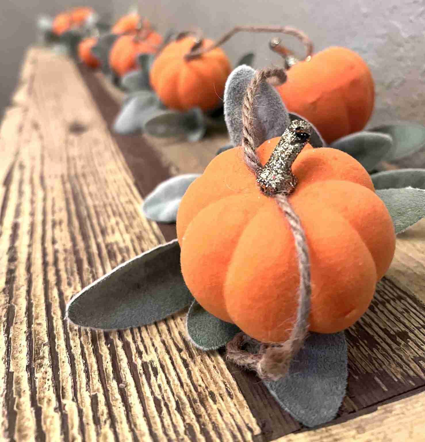 Easy Fall Garland with Dollar Tree Pumpkins - Word & Home