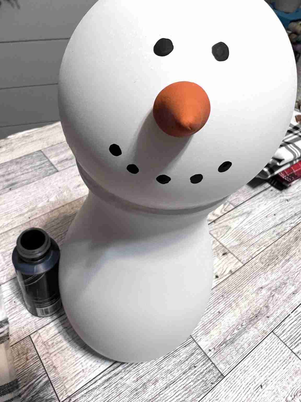 Dollar Tree Snowman - Easy DIY - Word & Home
