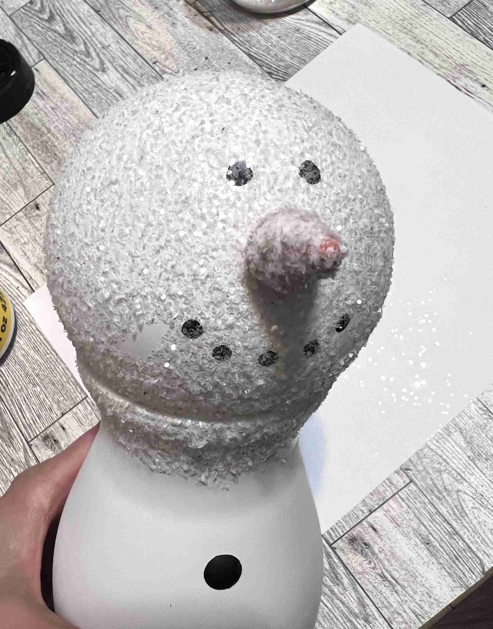 Dollar Tree Snowman - Easy DIY - Word & Home