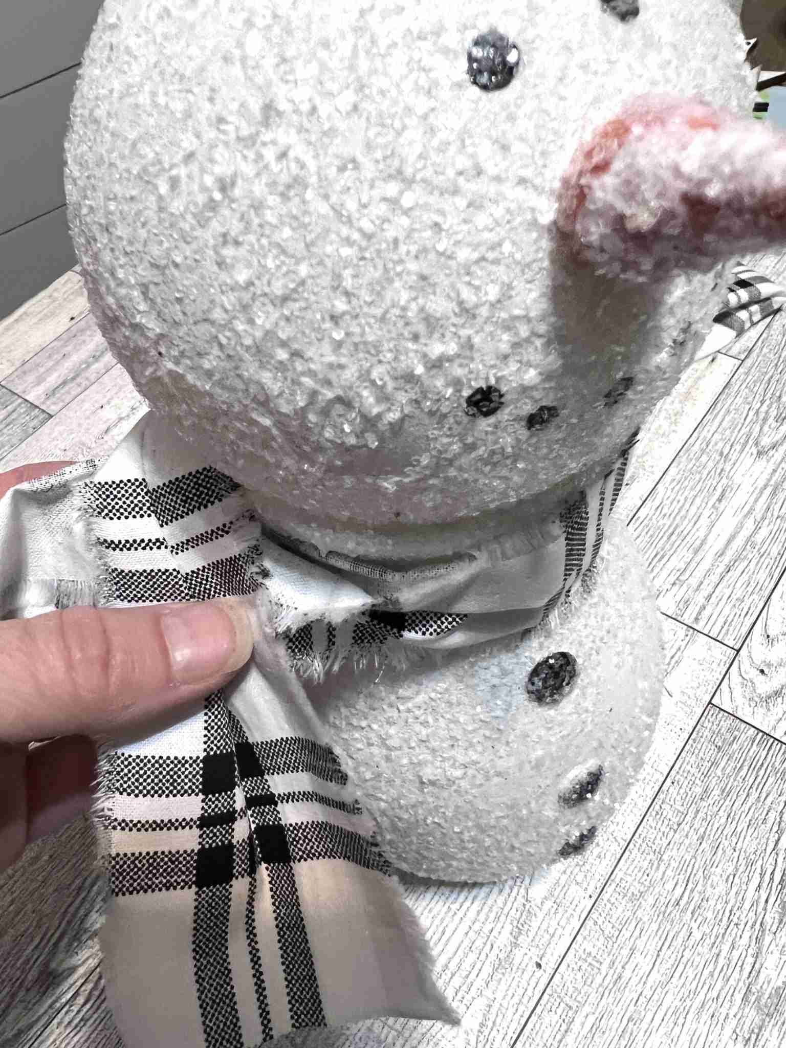 Dollar Tree Snowman - Easy DIY - Word & Home