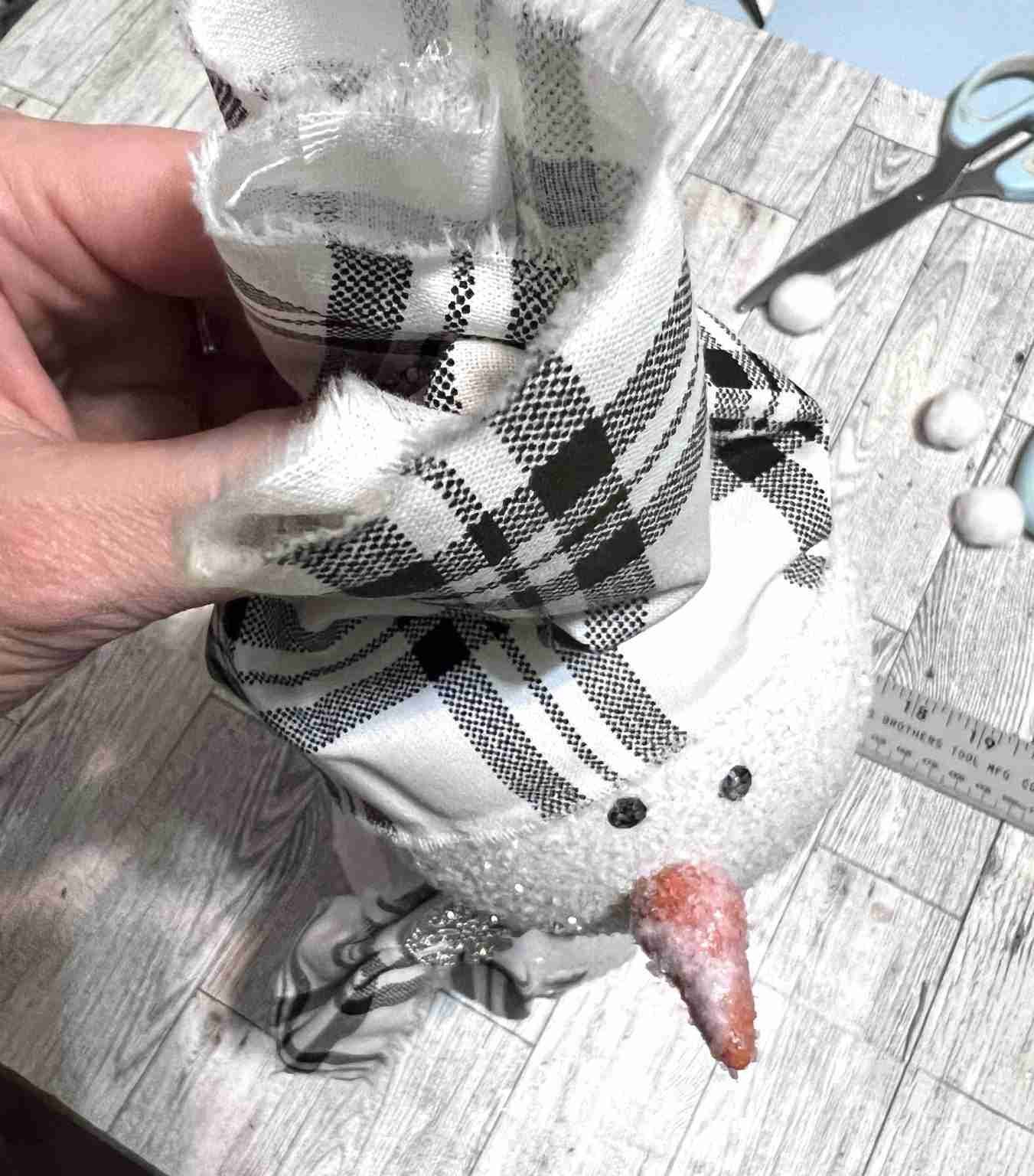 Dollar Tree Snowman - Easy DIY - Word & Home