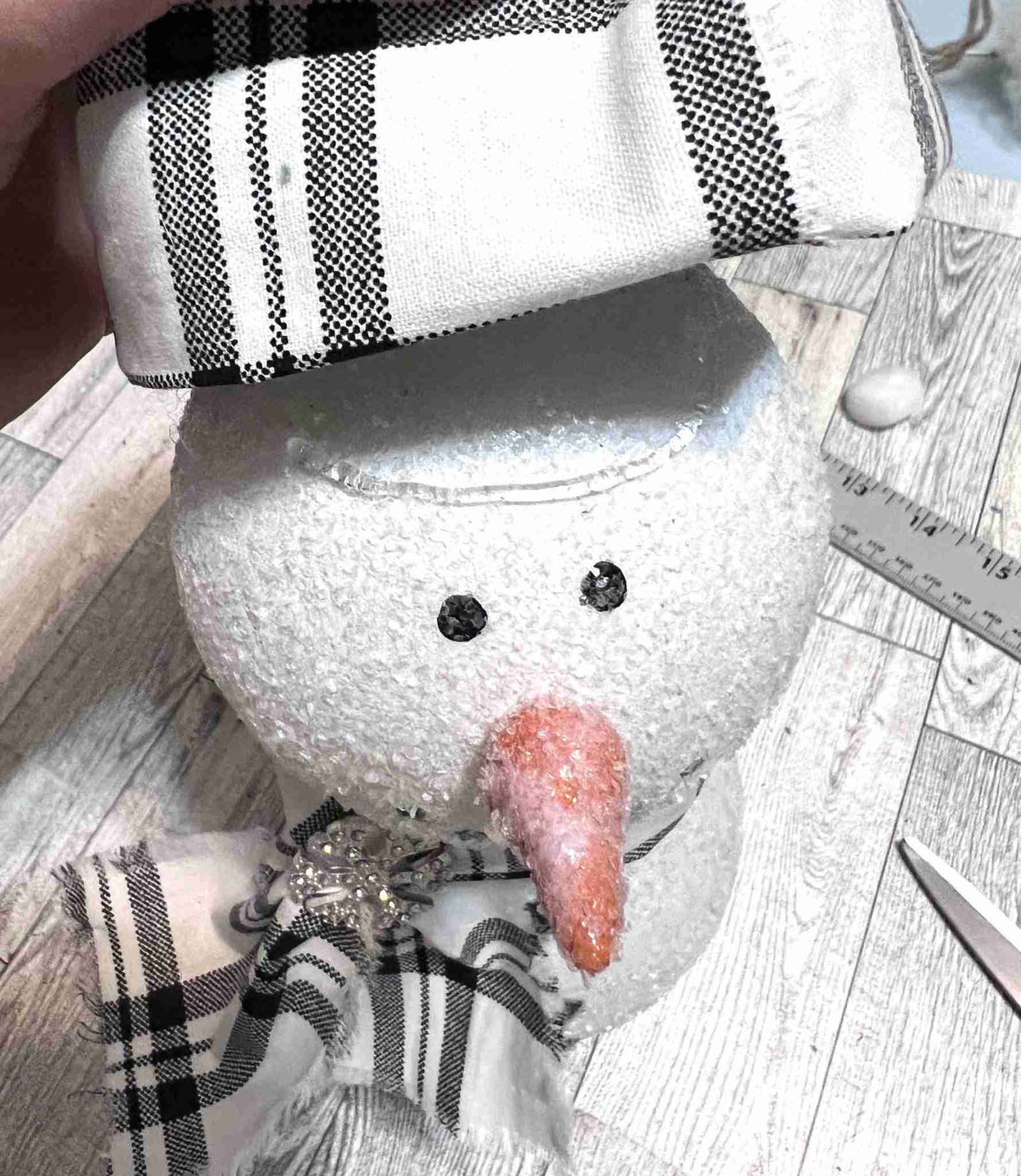 Dollar Tree Snowman - Easy DIY - Word & Home