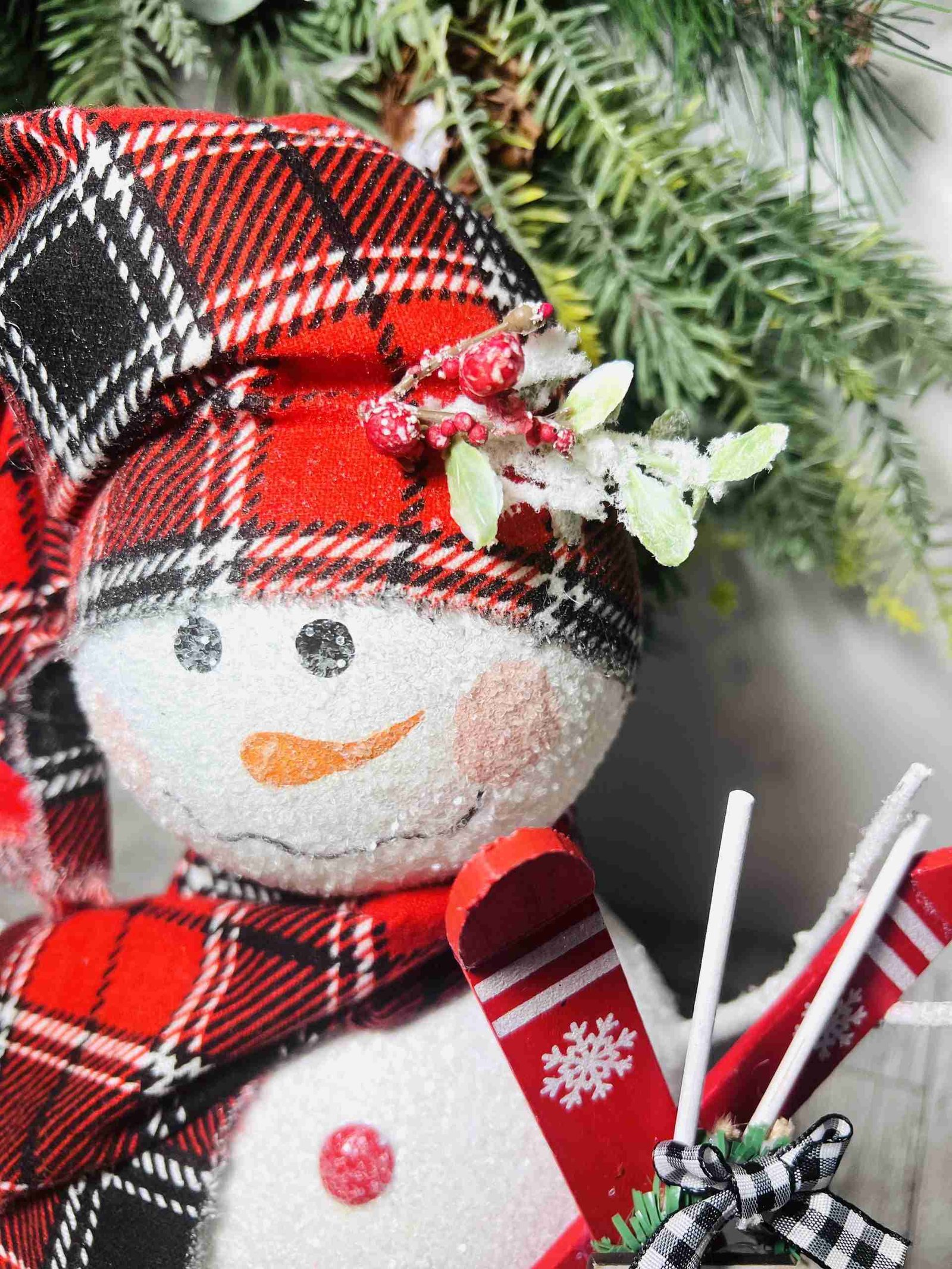 Plastic Ornament Snowman - Dollar Tree DIY - Word & Home