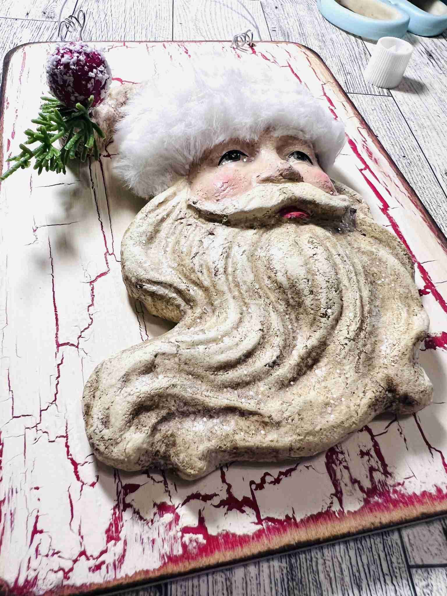 How to Create an Oversized Santa Ornament - Word & Home