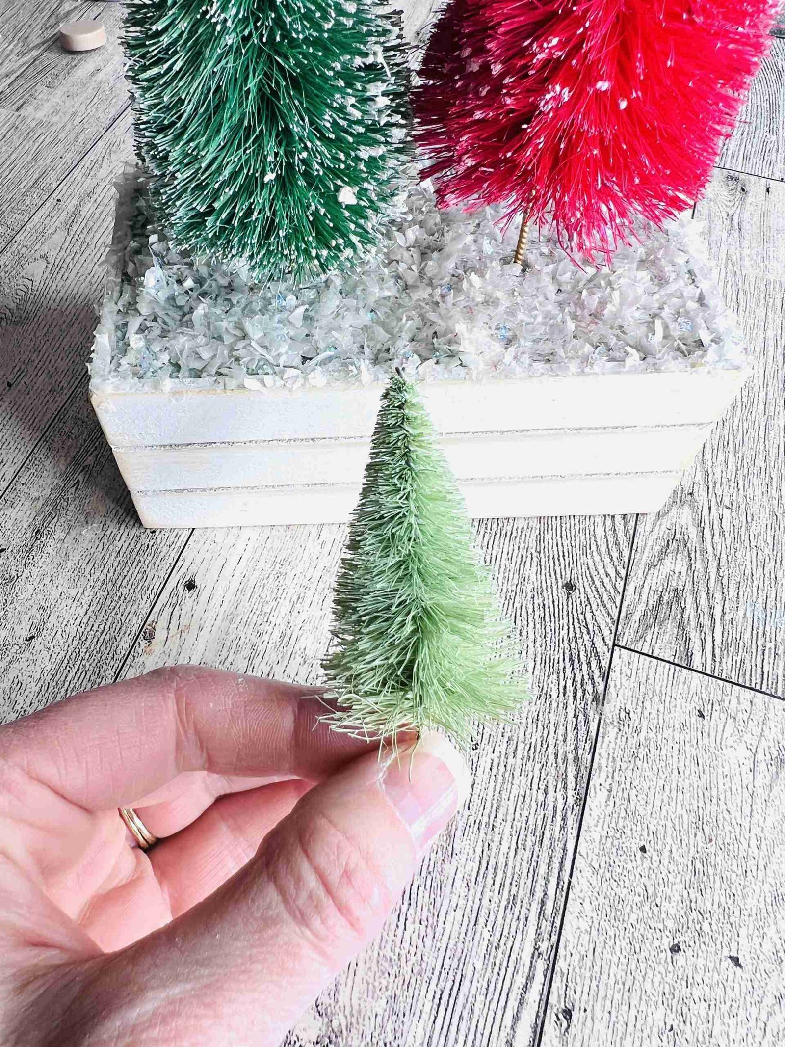 Dollar Tree Bottle Brush Tree Display - Word & Home