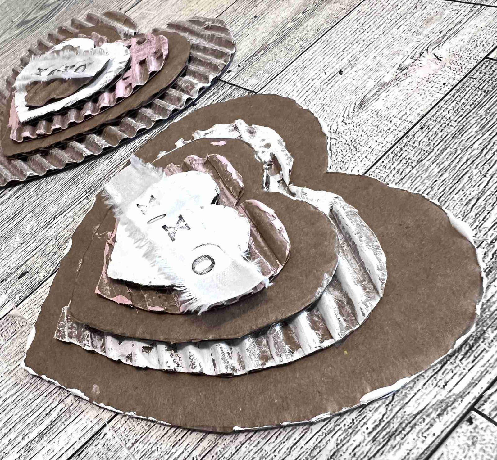 Easy & Budget Friendly Cardboard Valentine Hearts - Word & Home