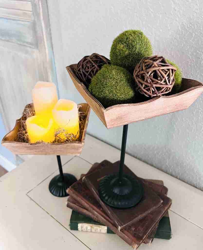 Easy Dollar Tree Decorative Stand DIY - Word & Home