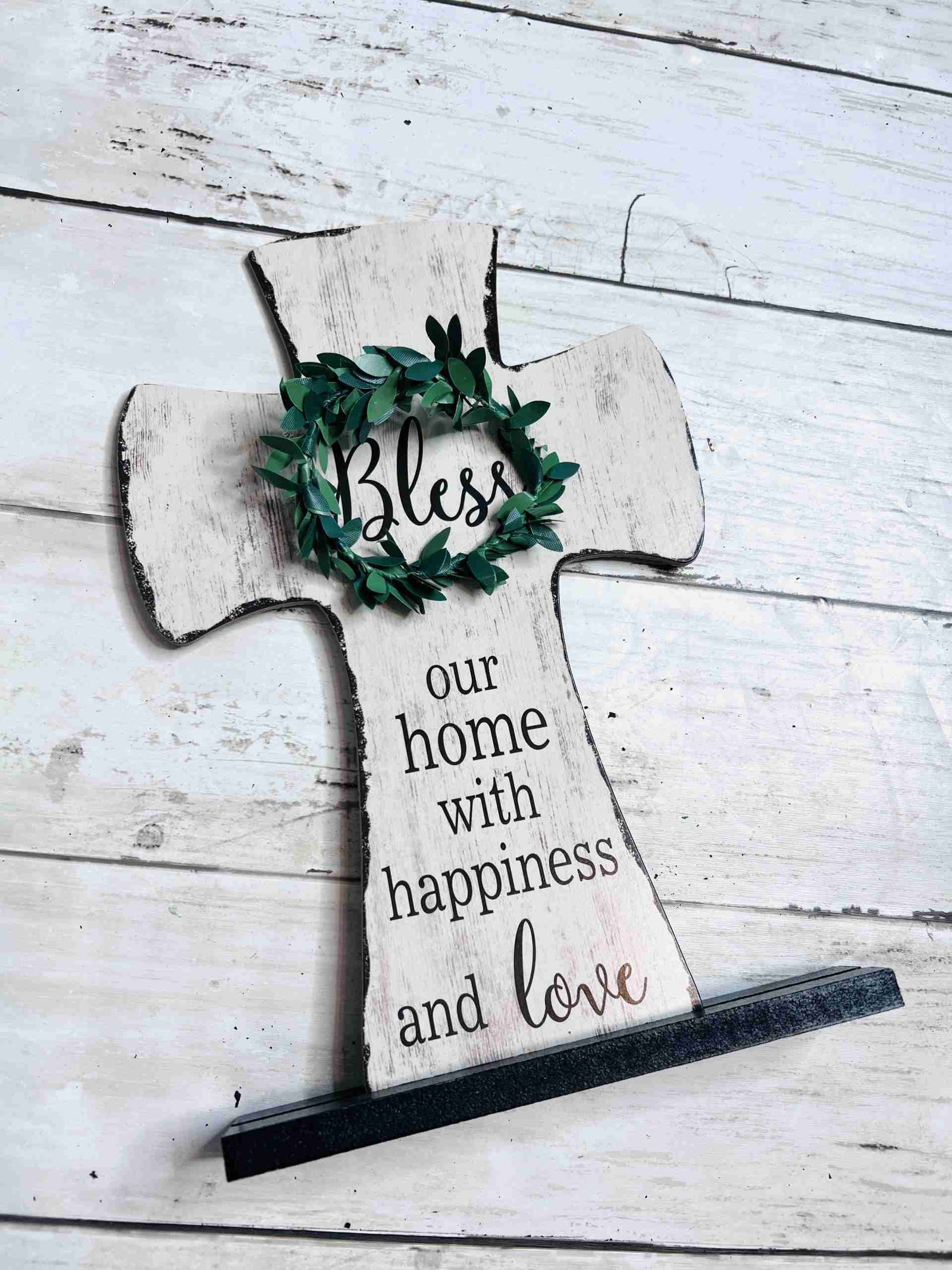 DIY Easter Cross - Dollar Tree Make-Over - Word & Home