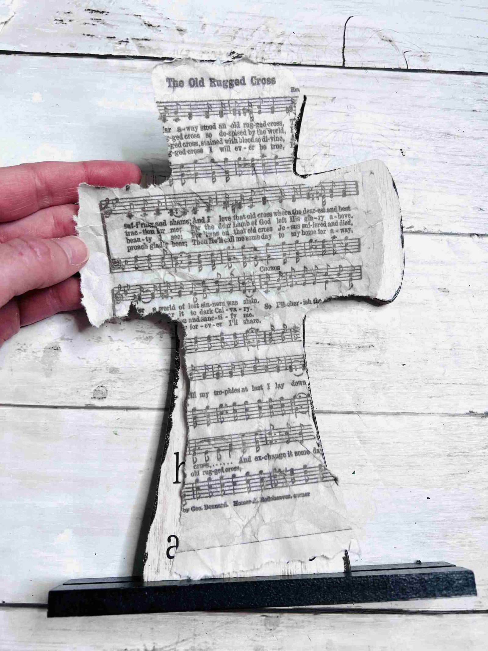 DIY Easter Cross - Dollar Tree Make-Over - Word & Home