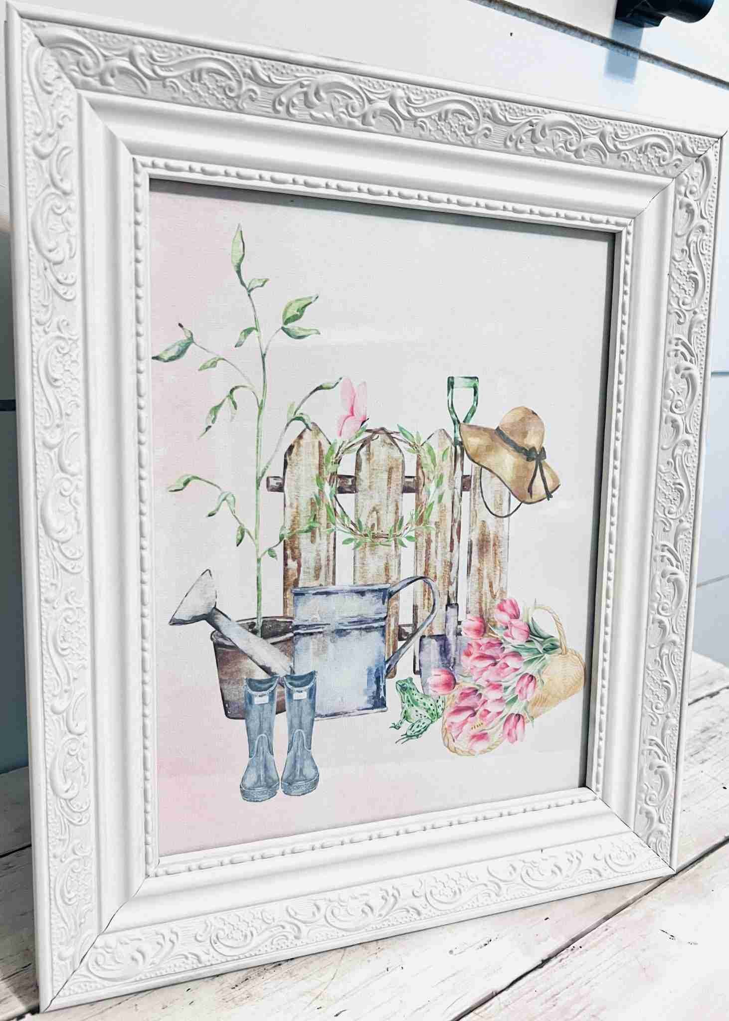 Free Printable Spring Garden Wall Decor - Word & Home - Word & Home