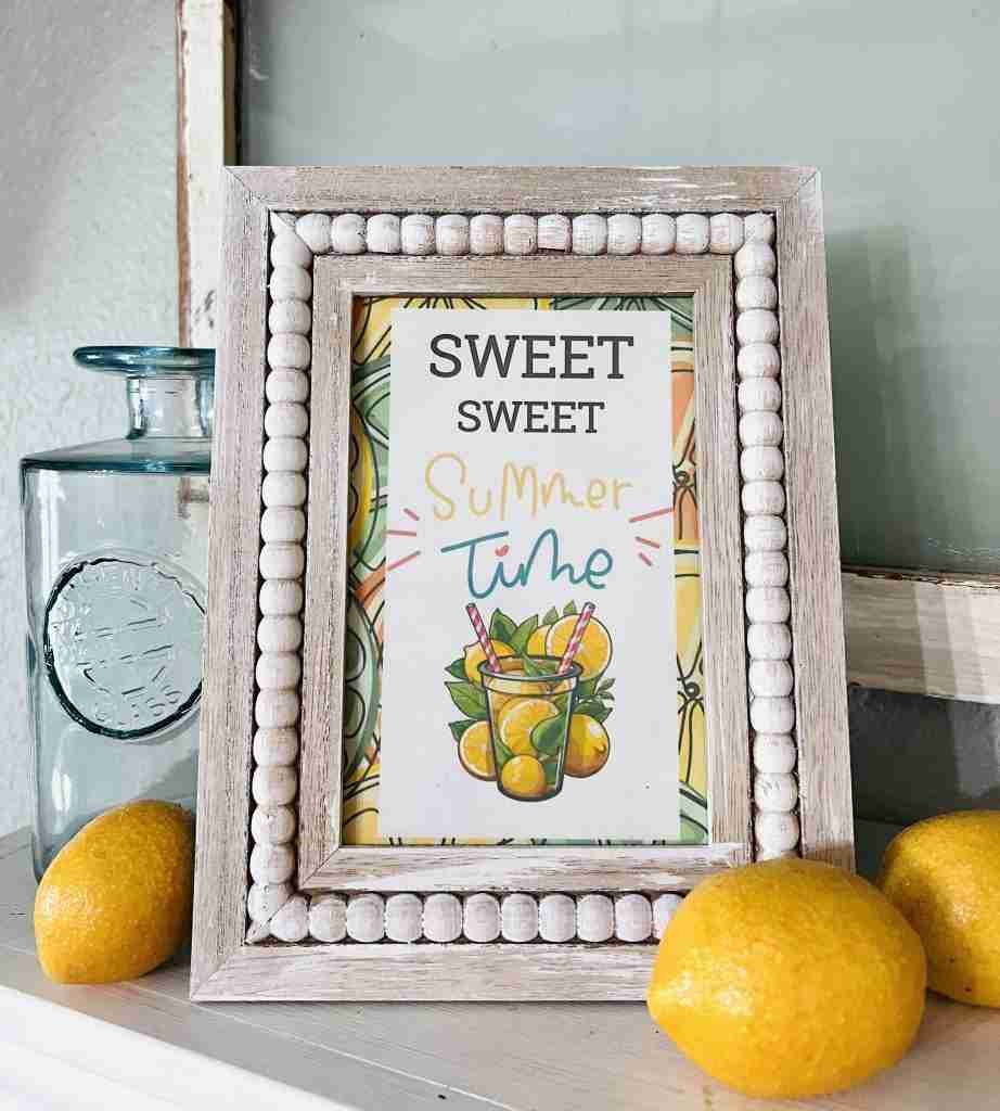 Free Printable Sweet Summertime Sign - Word & Home