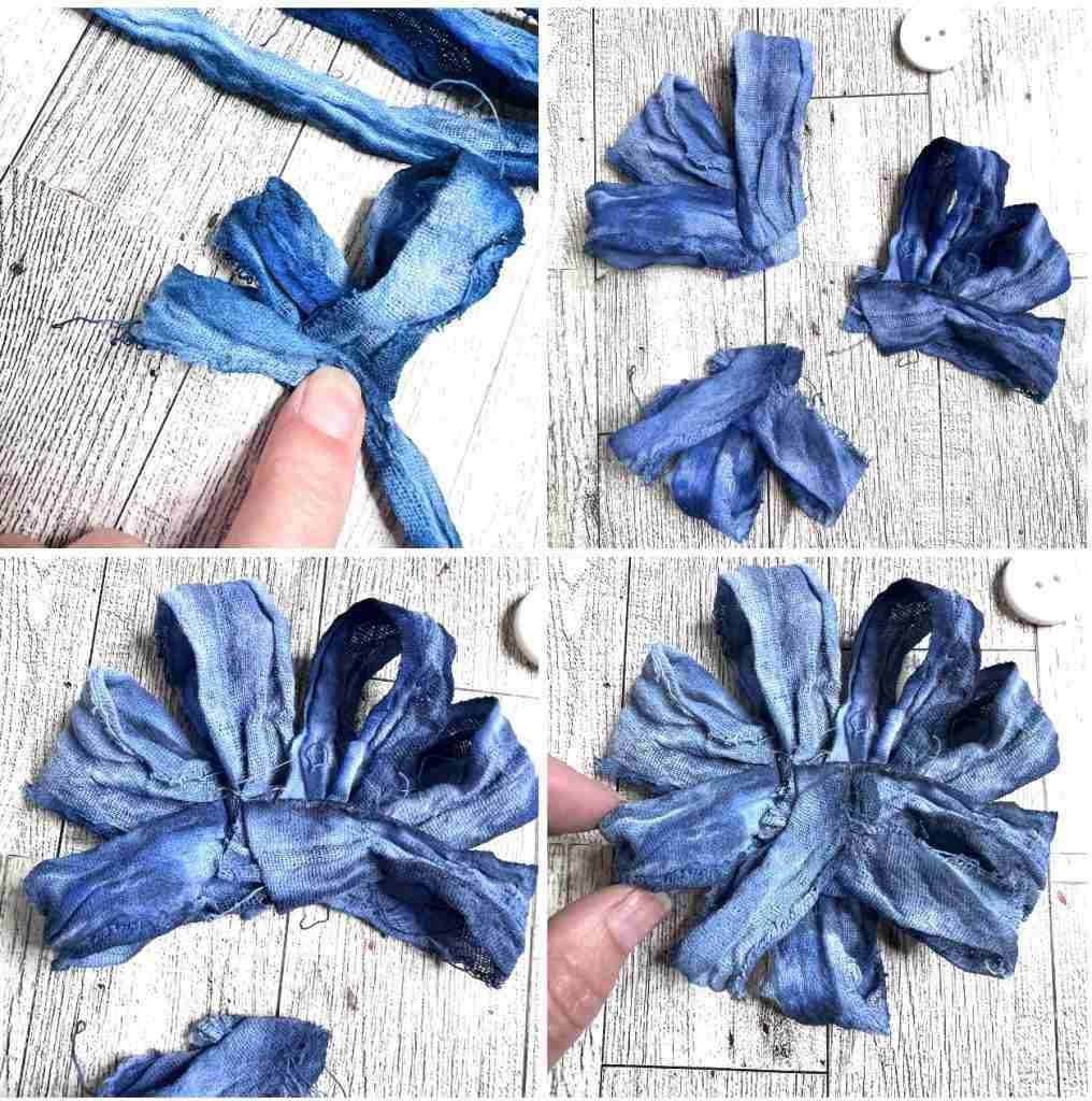 Dollar Tree Flour Sack Flowers - Word & Home - Word & Home