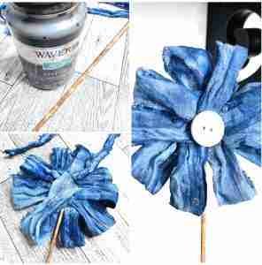 Dollar Tree Flour Sack Flowers - Word & Home - Word & Home