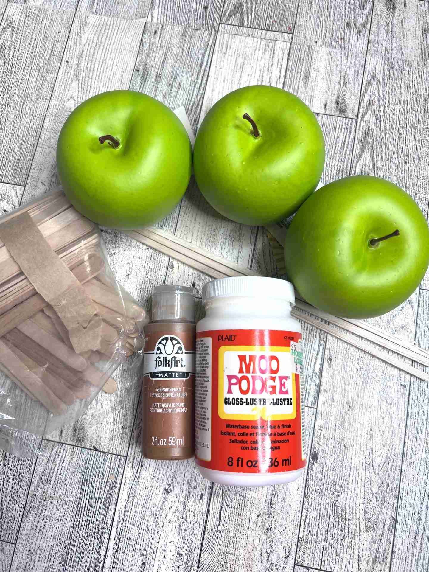Easy Faux Dollar Tree Caramel Apples DIY - Word & Home