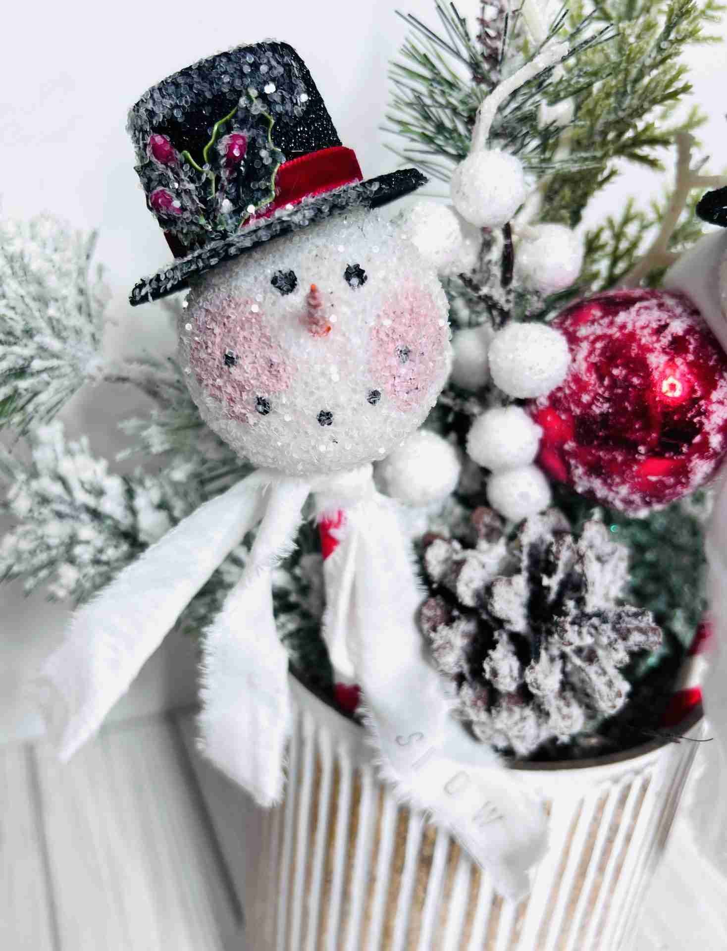 DIY Snowman Pick - Simple & Easy - Word & Home