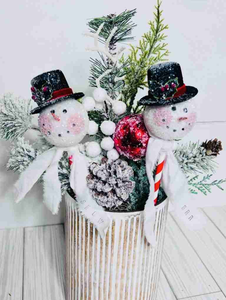 DIY Snowman Pick - Simple & Easy - Word & Home