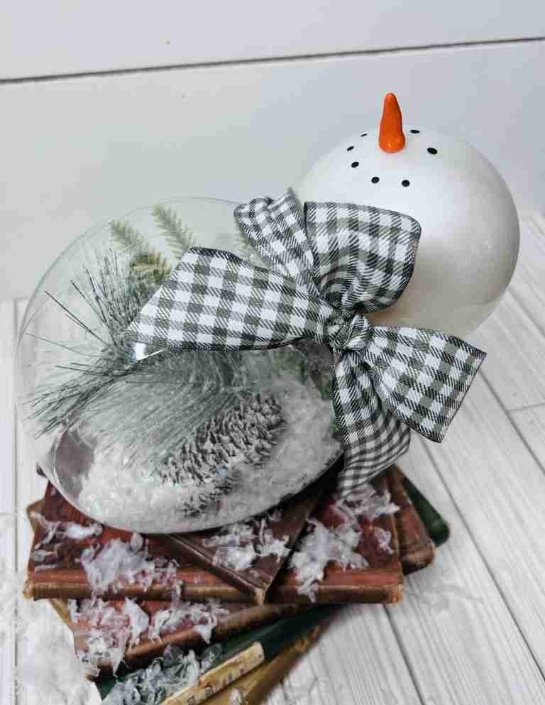 Snowman Snow Globe - Dollar Tree DIY - Word & Home
