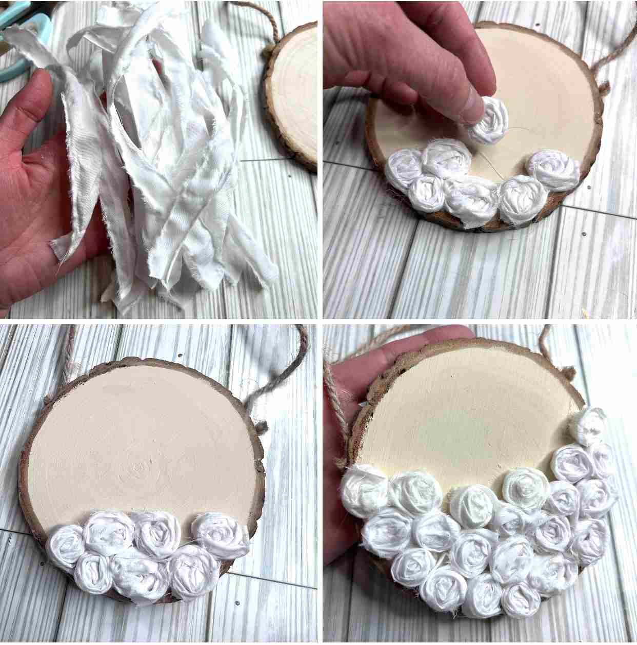 Wood Slice Santa Ornament DIY - Simple & Easy - Word & Home