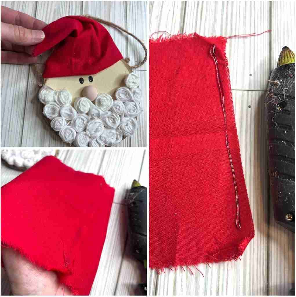 Wood Slice Santa Ornament DIY - Simple & Easy - Word & Home