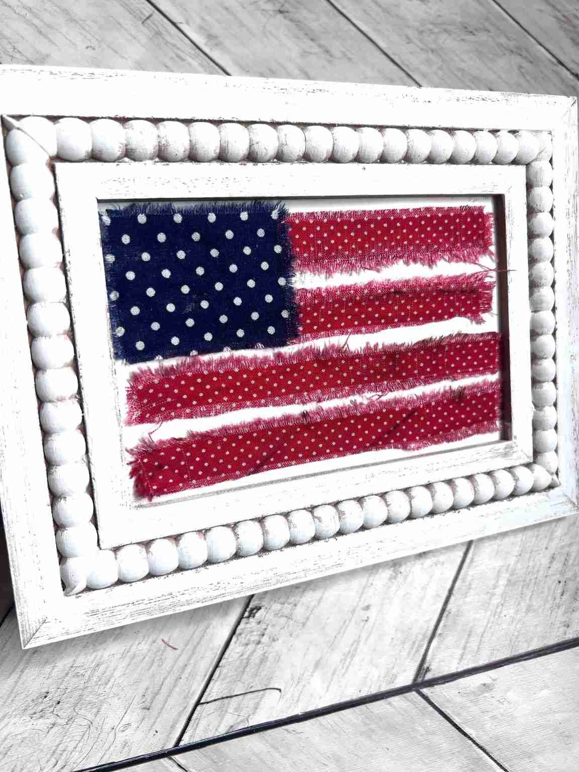 Easy Dollar Tree American Flag DIY - Word & Home