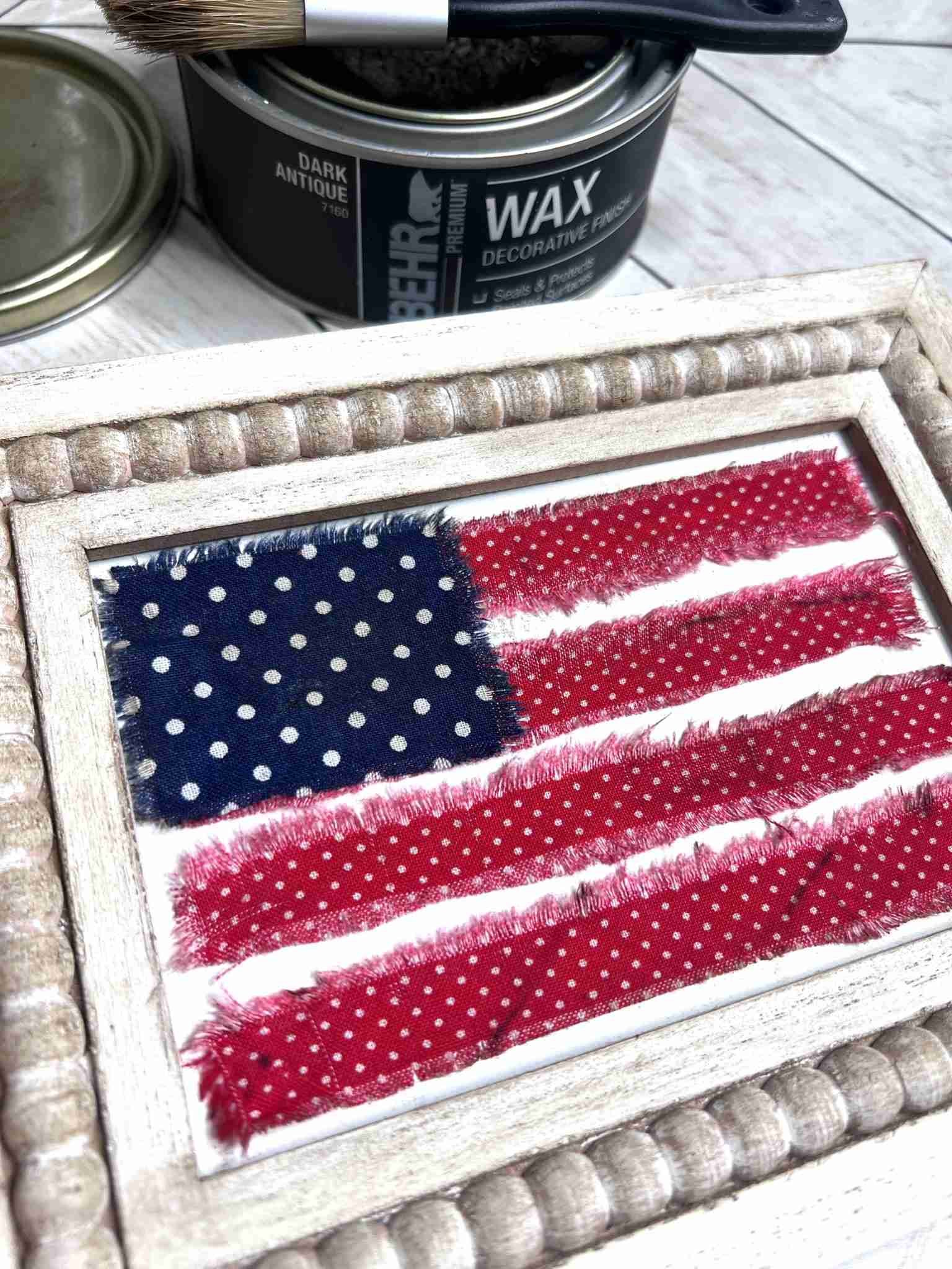 Easy Dollar Tree American Flag DIY - Word & Home