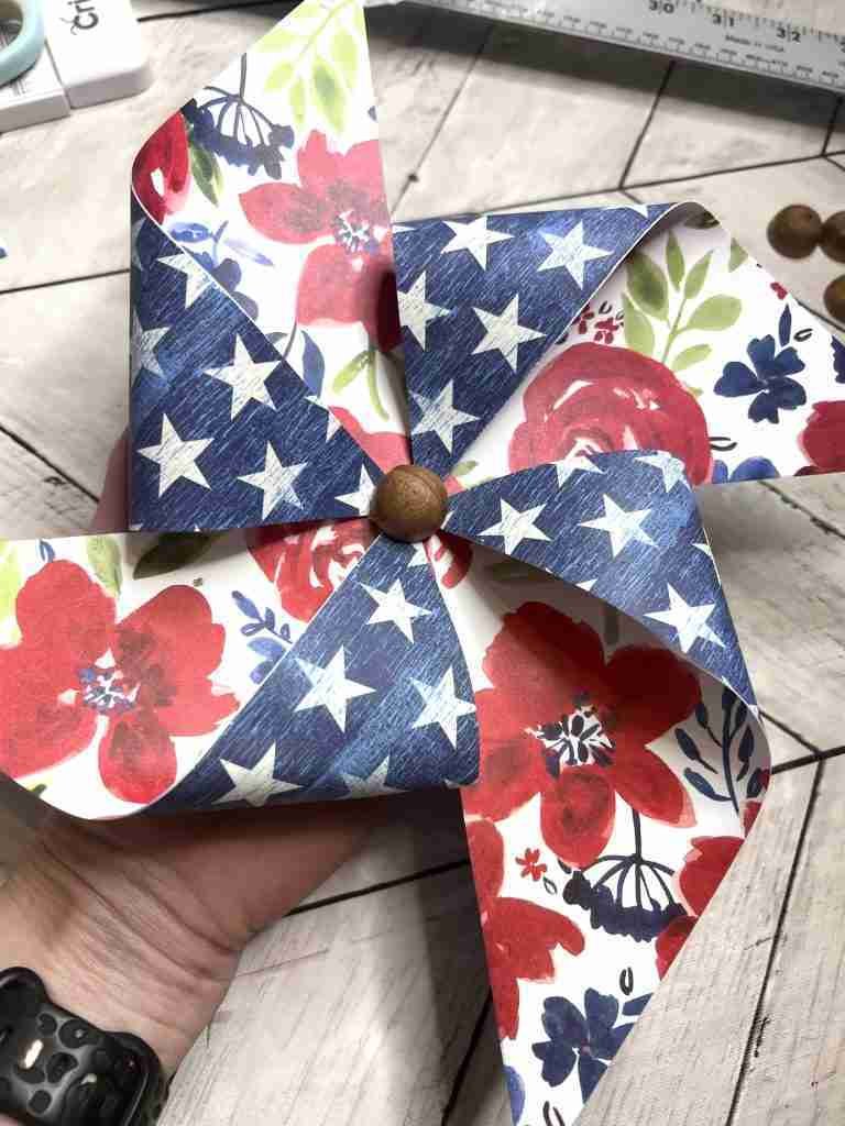 Easy Scrapbook Paper Pinwheels - Word & Home - Word & Home