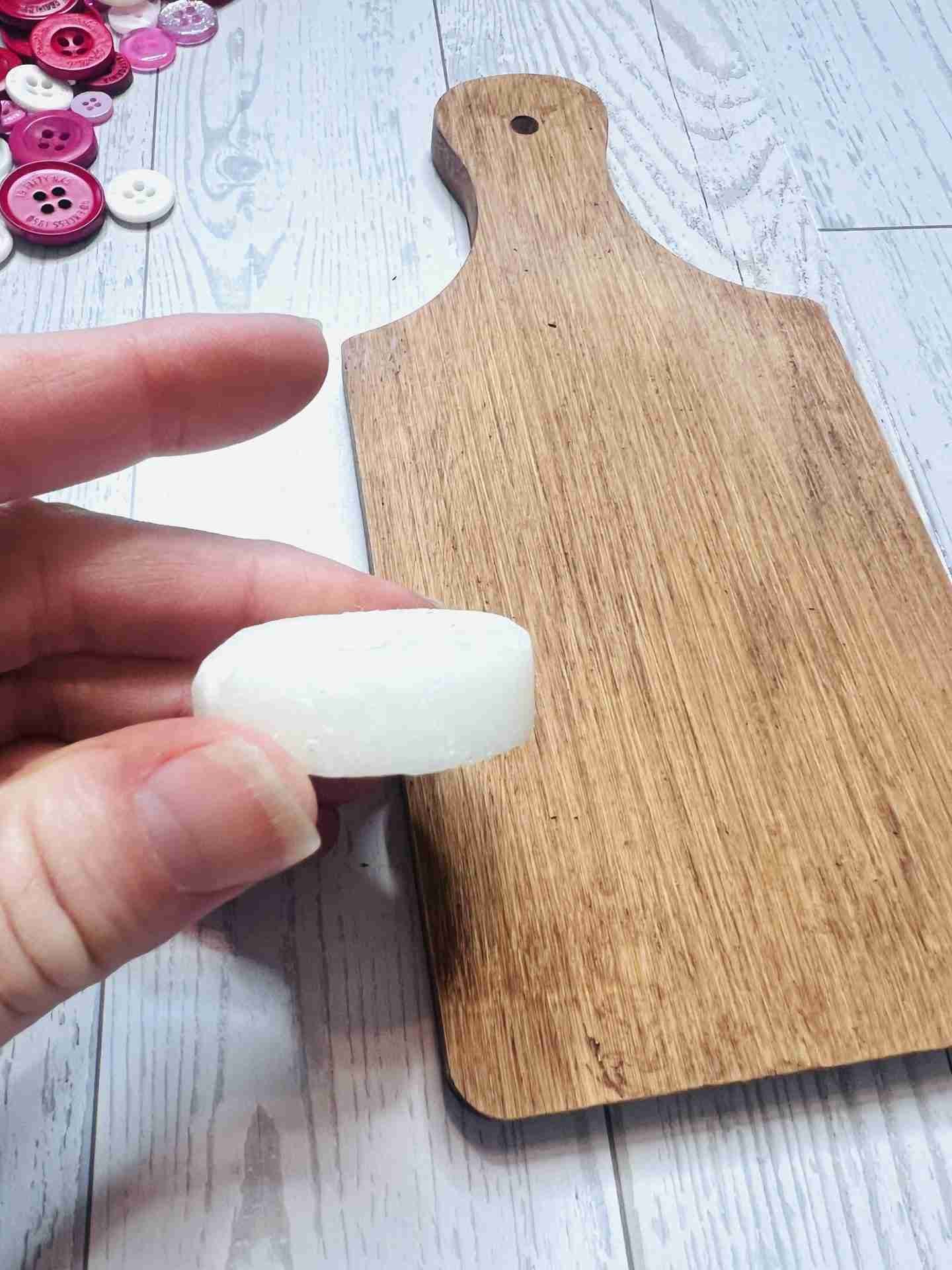 Easy DIY Button Candy Cane - Word & Home - Word & Home