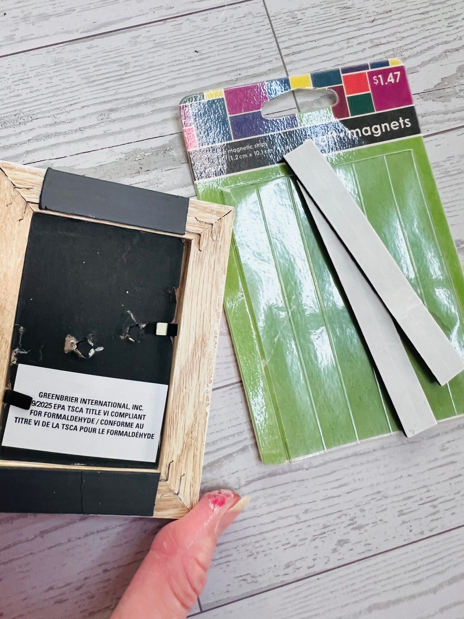 Dollar Tree Frame Refrigerator Magnets - Word & Home - Word & Home